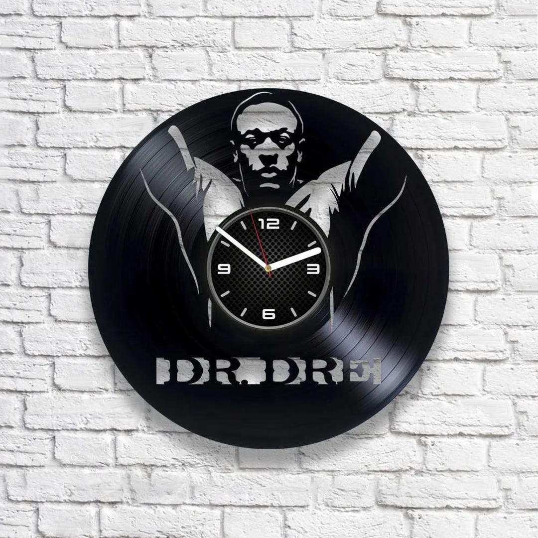 Dr. Dre Vinyl Record Clock, Birthday Gifts for Brother, Rap Music Wall ...