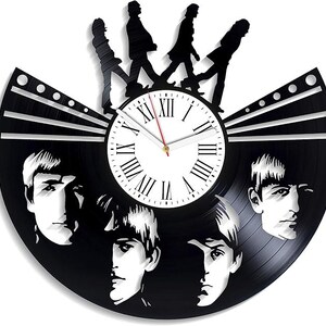 The Beatles Vinyl Record Wall Clock, Xmas Gifts for Women, Home Office ...