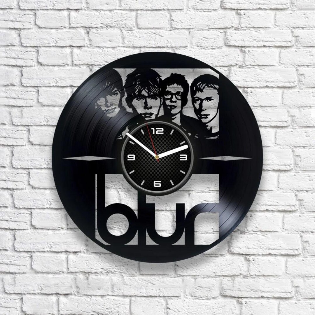 Blur Band Vinyl Record Wall Clock, Rock Music Art, Retro Bedroom Decor ...