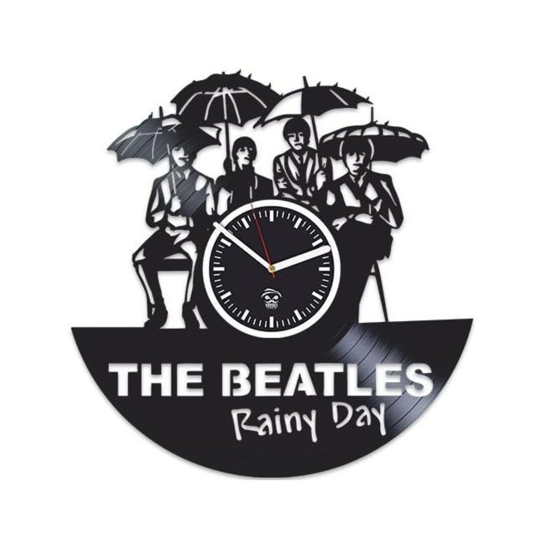 The Beatles Rainy Day Vinyl Record Clock, Music Band Decoration, Dorm ...