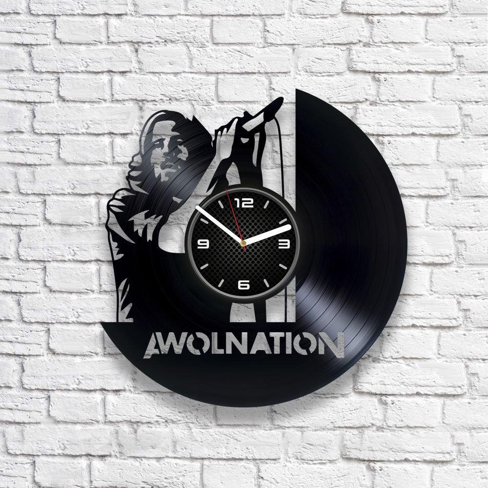 Awolnation Vinyl Record Clock, Alternative Rock Decor, Music Band ...