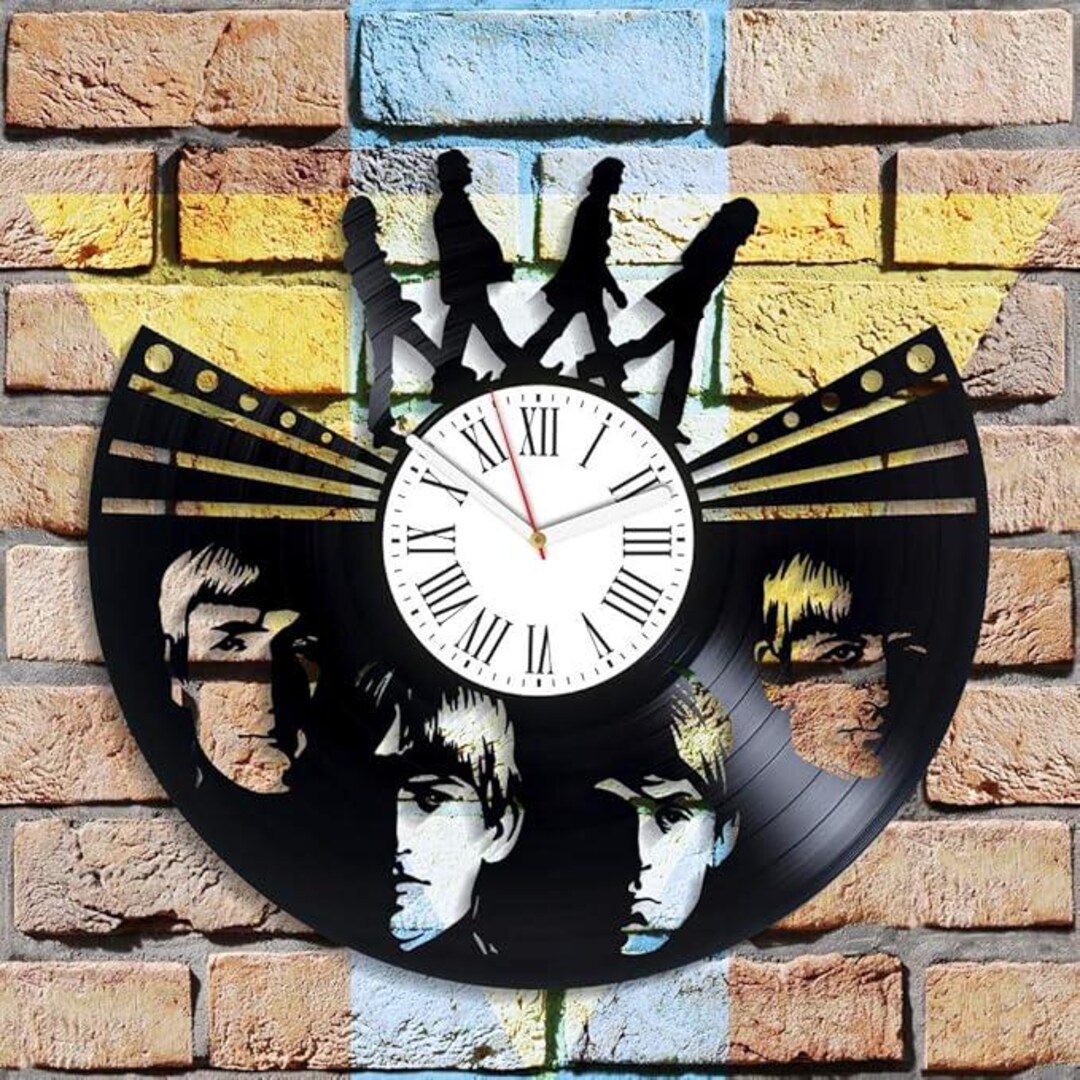 The Beatles Vinyl Record Wall Clock, Xmas Gifts for Women, Home Office ...