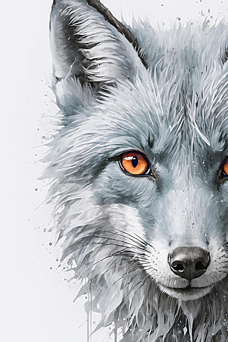 Blue Fox 3 Pack Digital Download Print at Home Poster, Wall Art Home ...