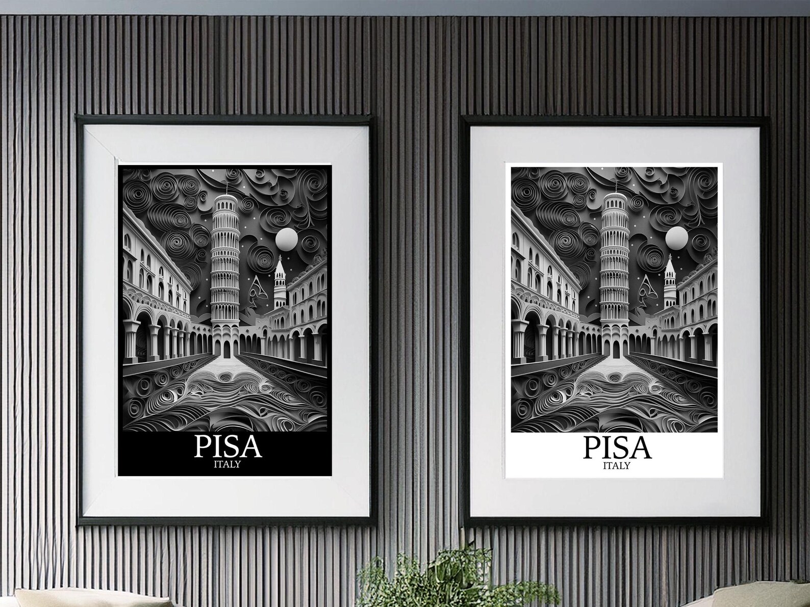 Digital Paper Art, City Poster, Wall Decor, Soft Tones, Bright, Bnw ...