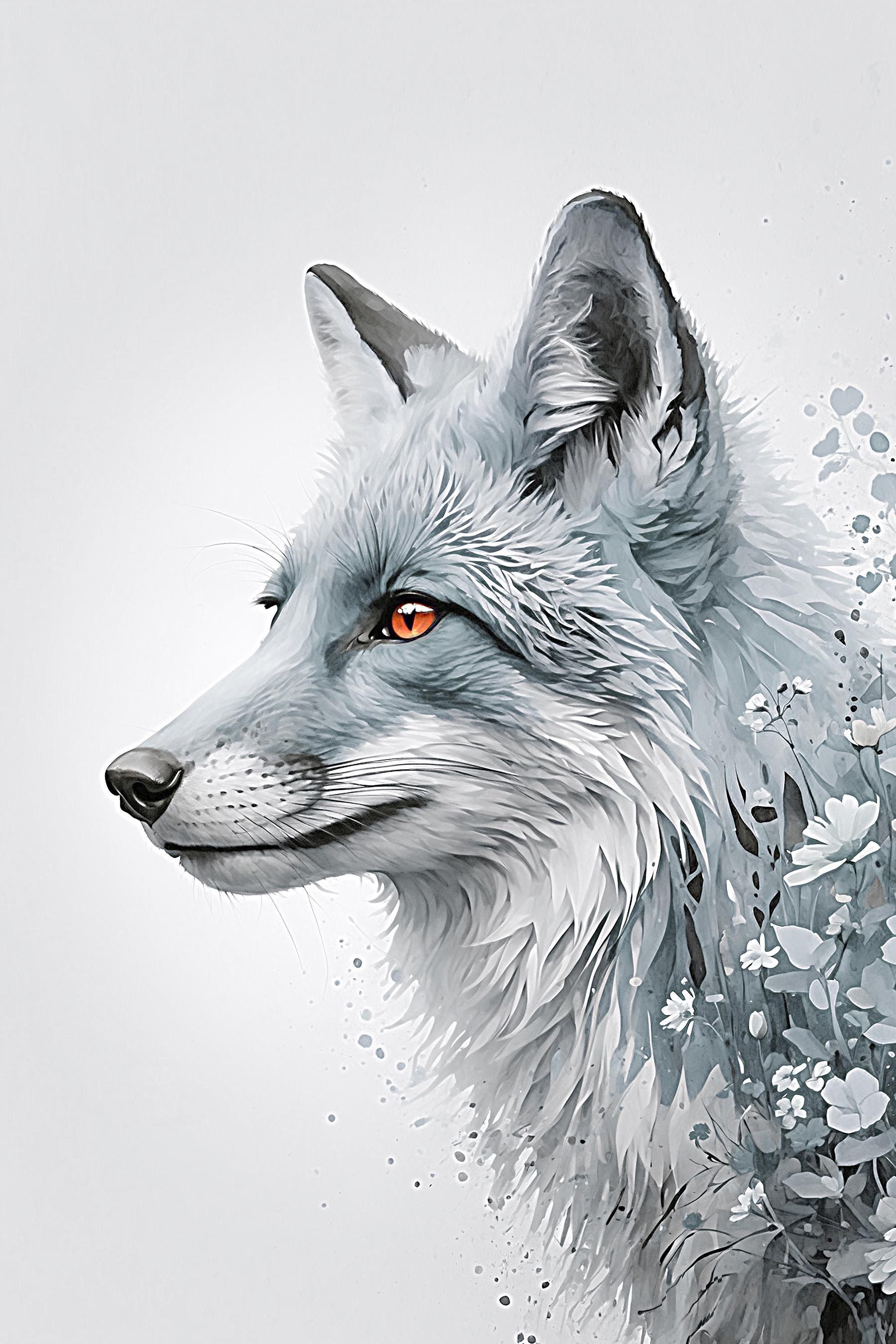 Blue Fox 3 Pack Digital Download Print at Home Poster, Wall Art Home ...