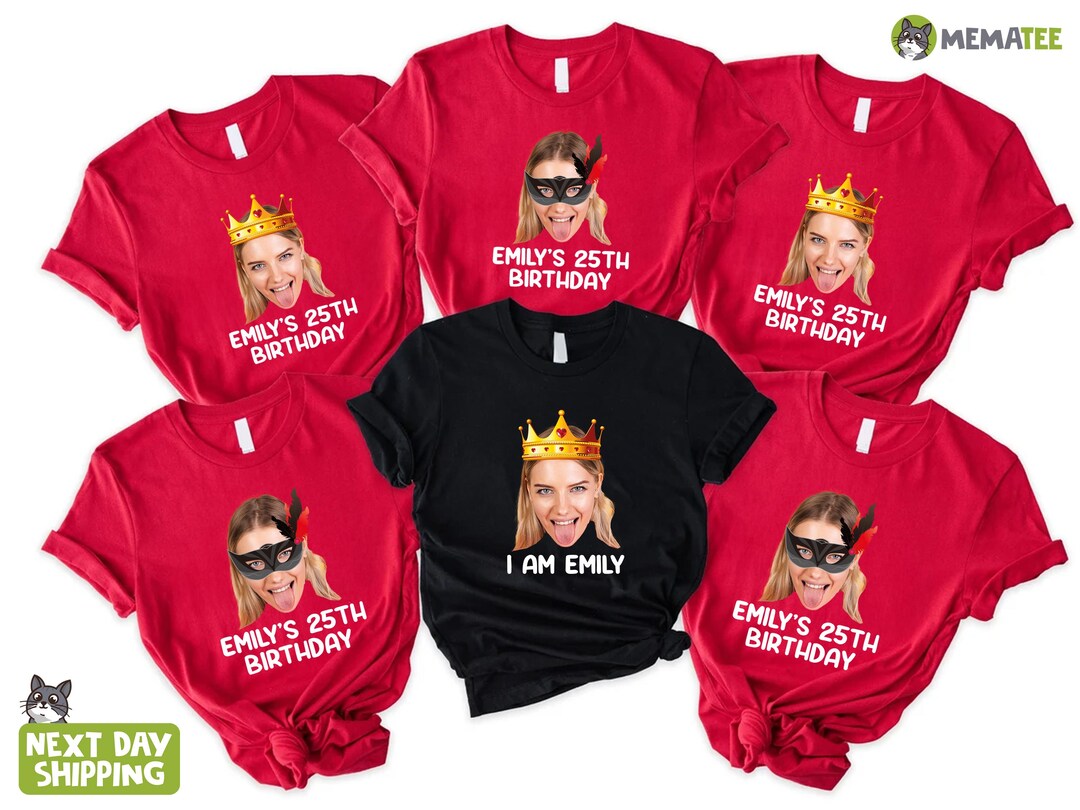 Custom Face Birthday Shirt, Birthday Photo Shirt, Custom Photo Shirt ...