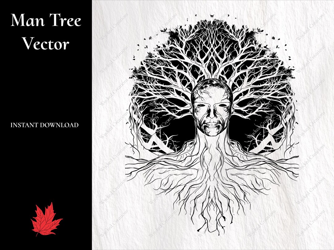 Creepy Man Tree of Life Digital Download - Etsy
