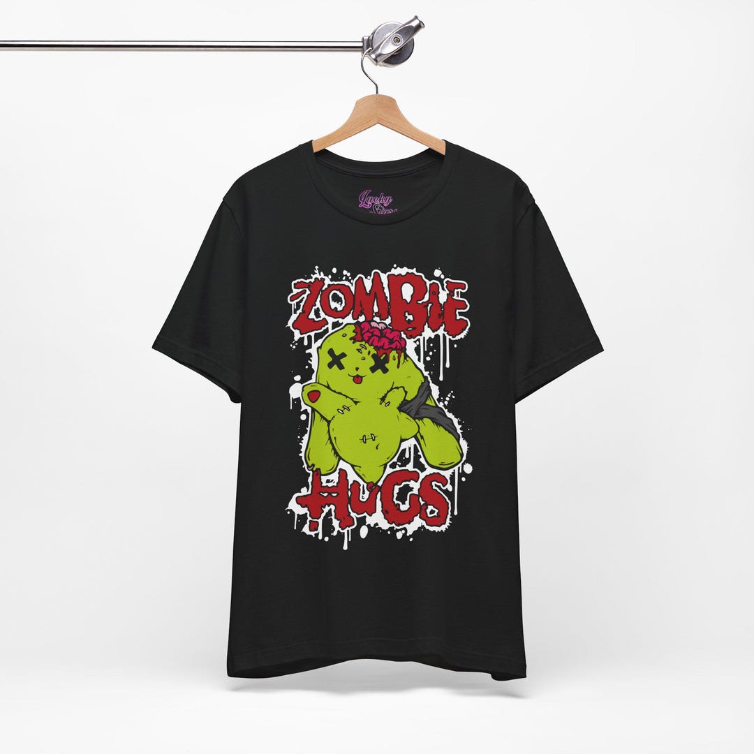 Zombie Hugs Bunny Tee - Scene Emo Vintage Tshirt - 2000's Fashion ...