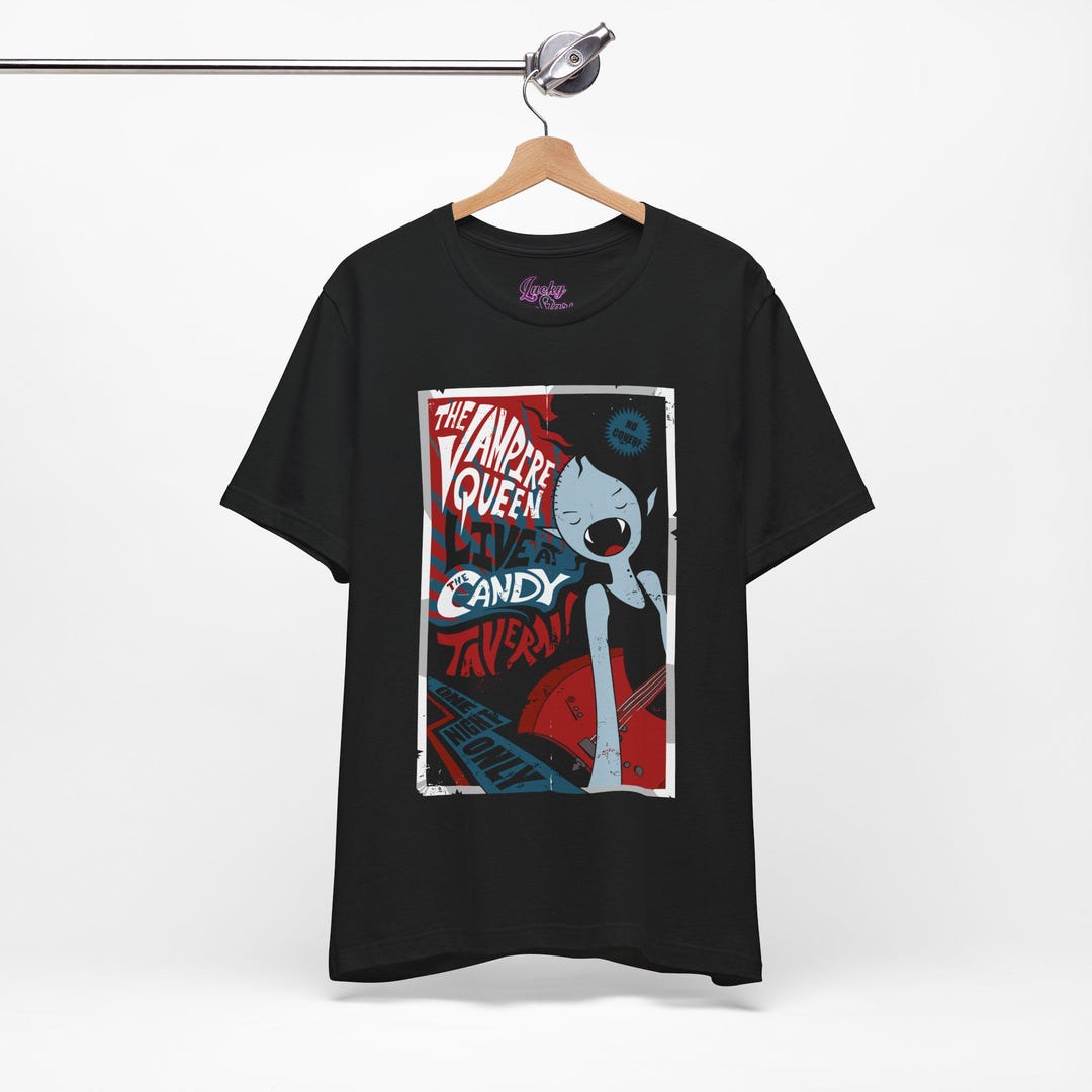 Adventure Time Marceline the Vampire Queen Tee - Y2K Graphic Shirt, Emo ...