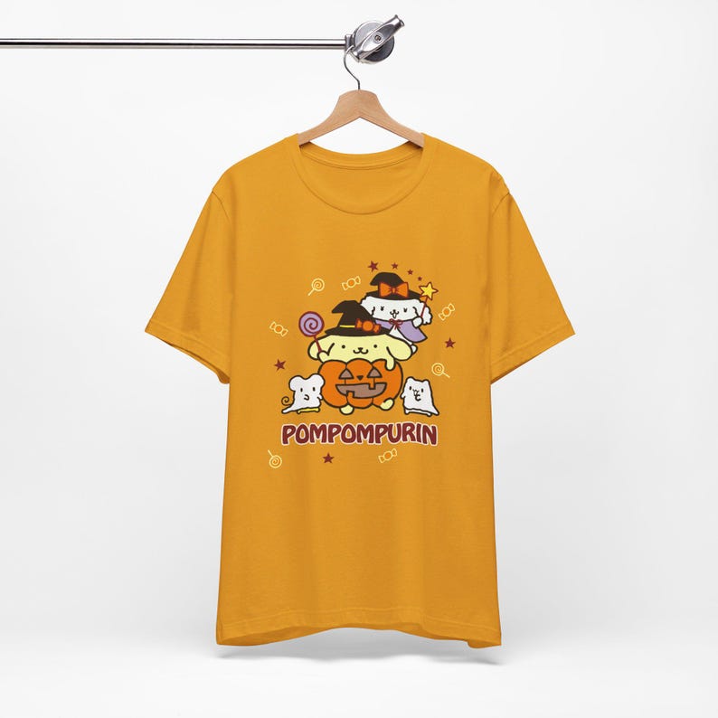 Halloween Sanrio Tee Pompompurin Happy Halloween Shirt Trick or Treat ...