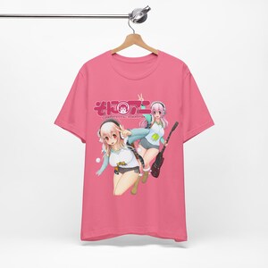 Soniani Cutecore Tee Kawaii Anime Super Sonico Shirt Pinkcore Jojifuku ...