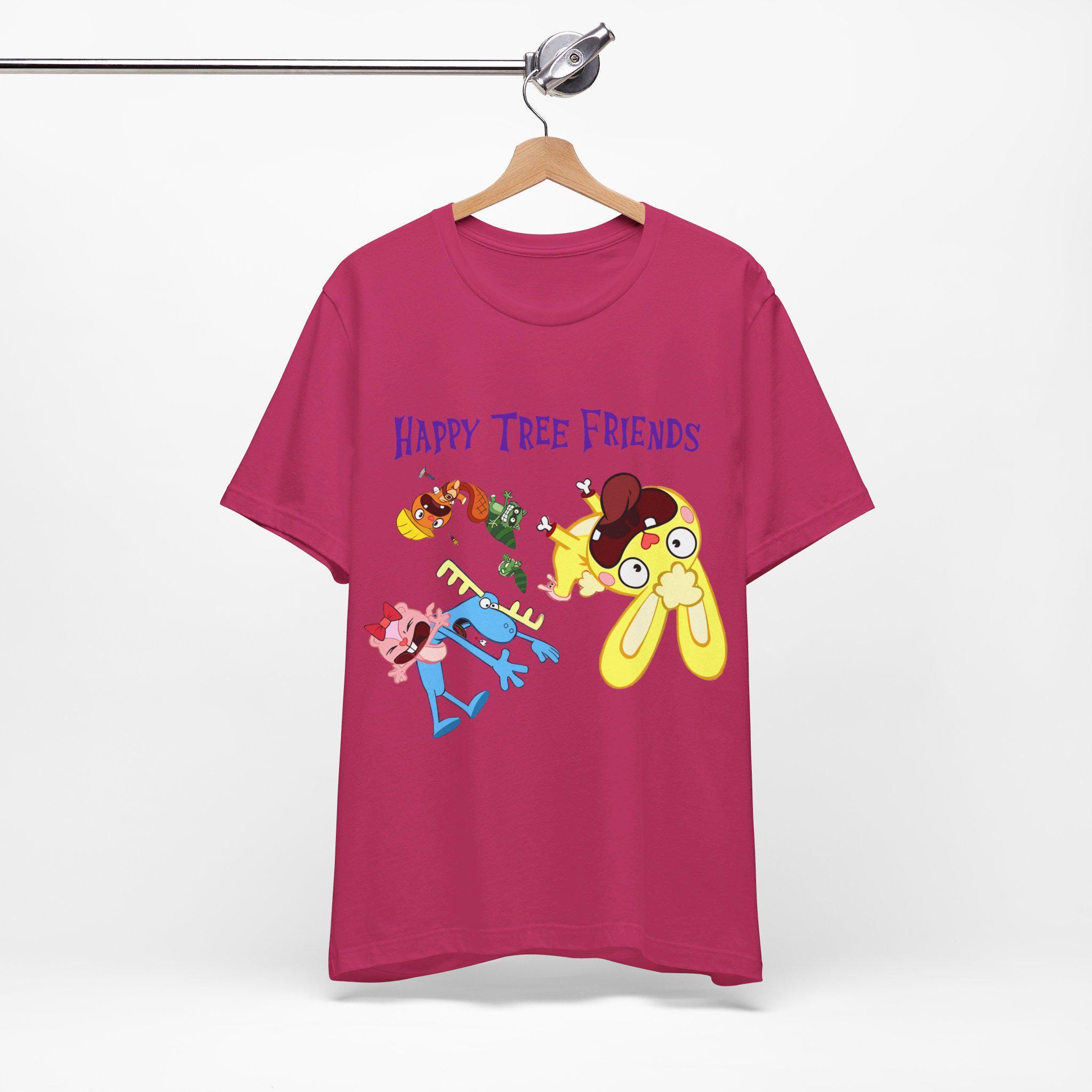 Happy Tree Friends Cartoon Tee Unisex Gore Animation Tshirt Giggles ...