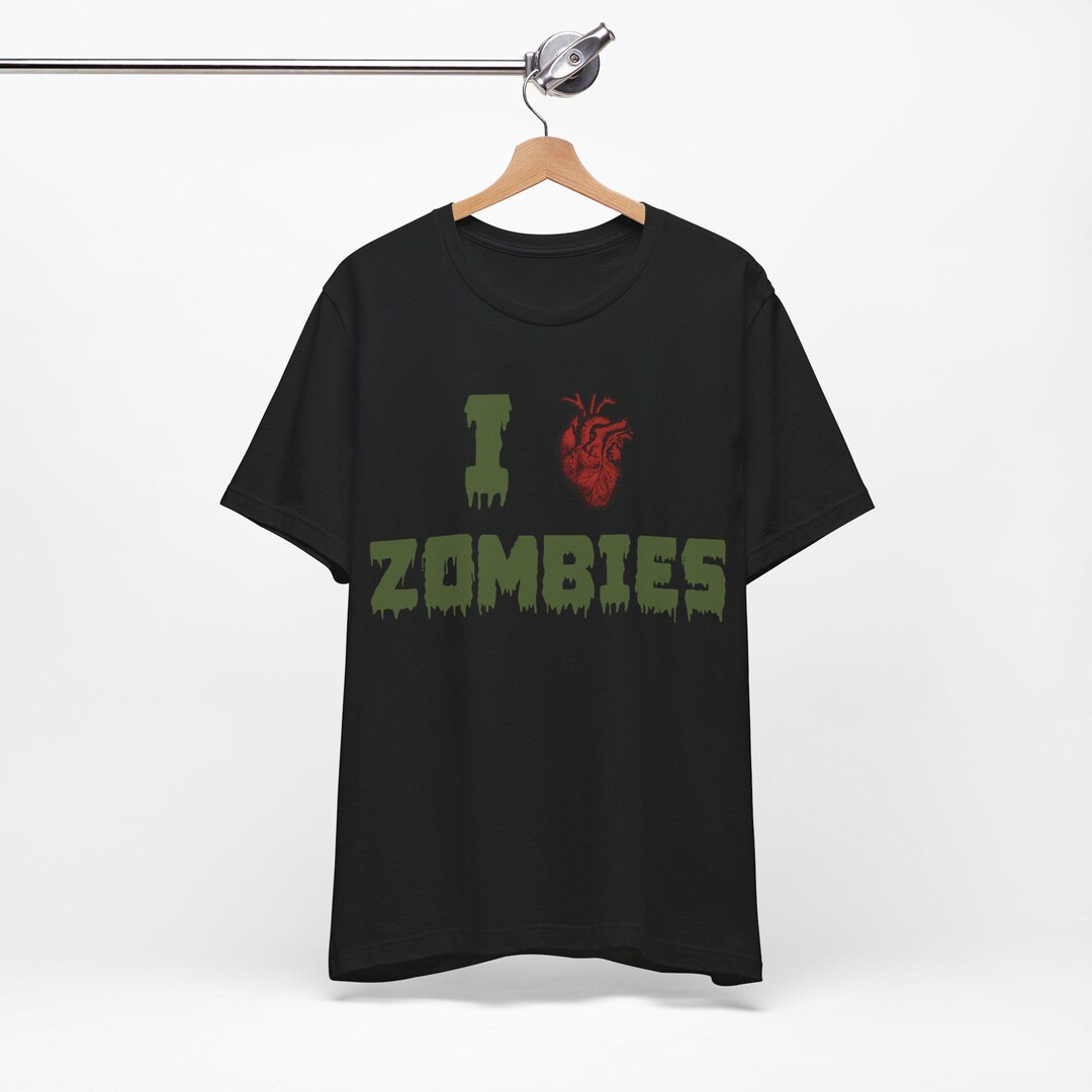 Emo Tee Unisex I Love Zombies Heart Shirt Scene Emo Style 2000's ...