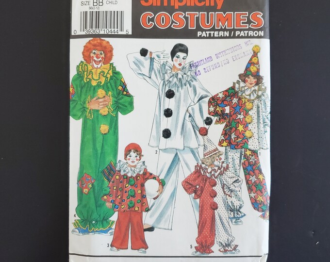 Simplicity 9806 Sewing Pattern Clown Costumes Sizes 2 to 12 UNCUT - Etsy