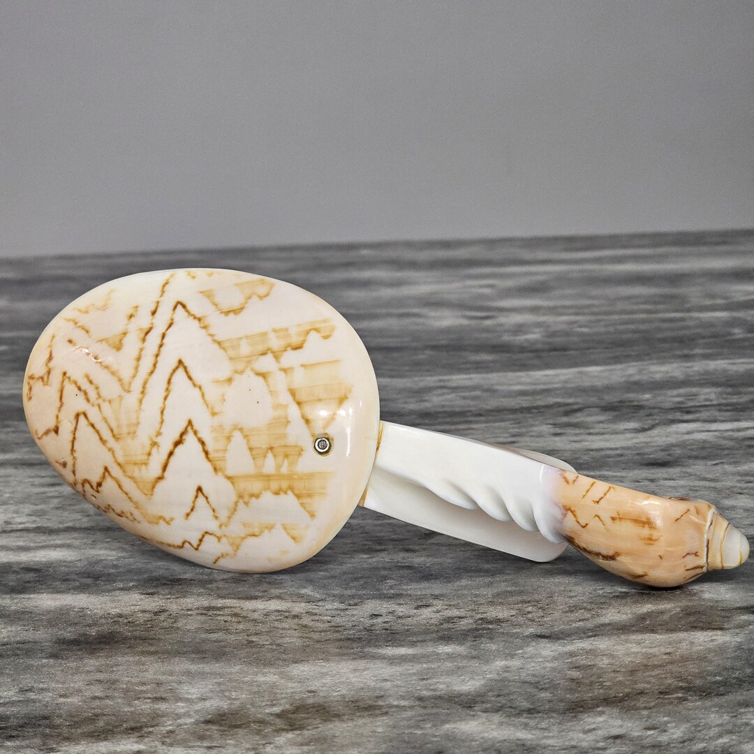 Vintage Seashell Spoon Serving Spoon Salad Spoon Mother of Pearl Spoon ...