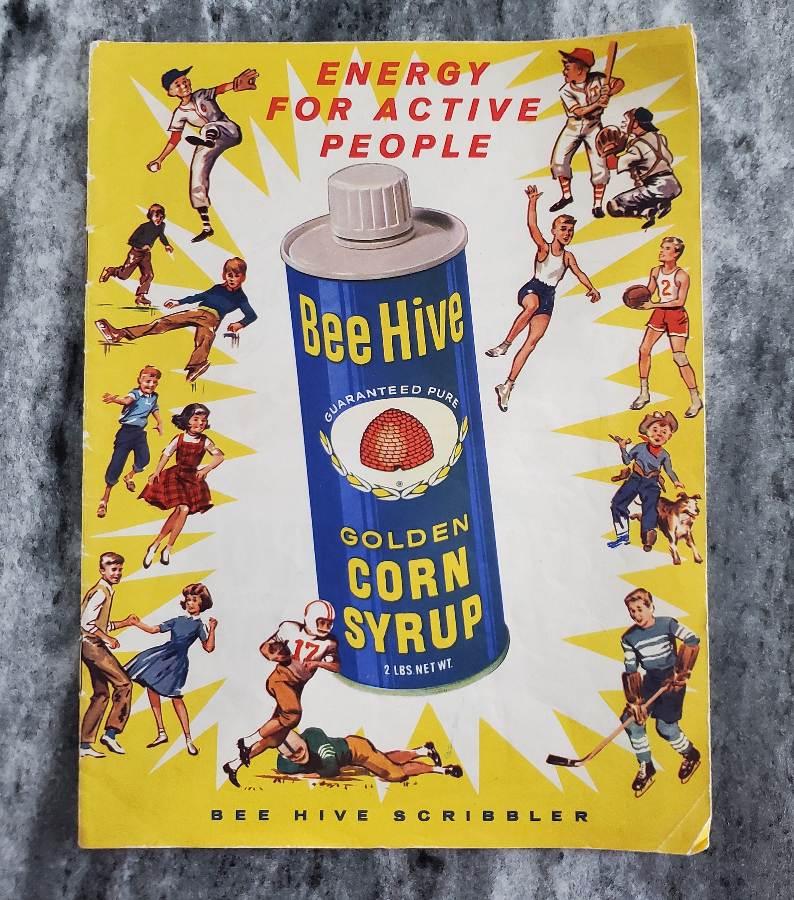 1950s Bee Hive Golden Corn Syrup Scribbler Notebook - Etsy