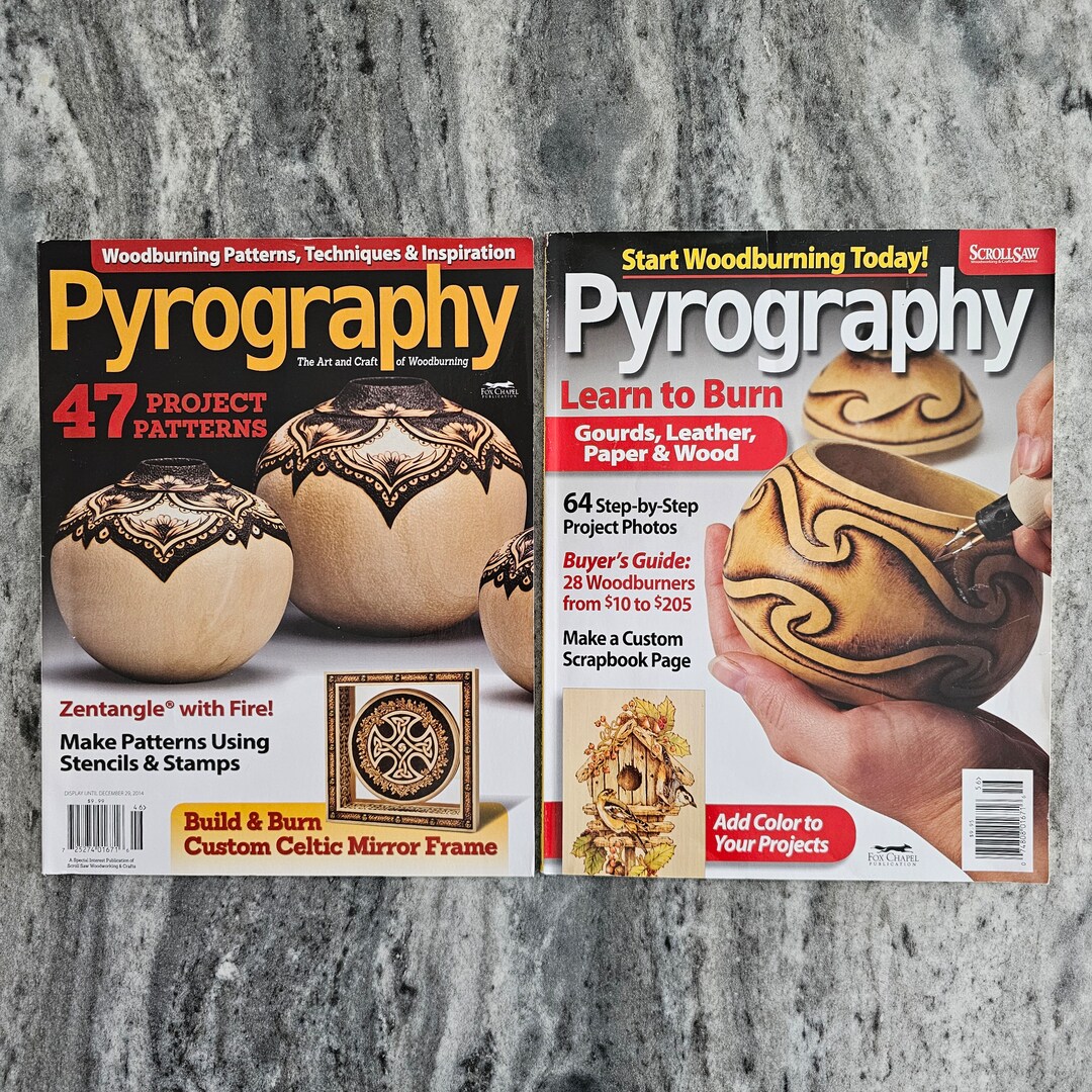 Pyrography Scroll Saw Woodworking & Craft Magazines Woodburning Dec ...