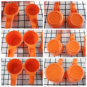 1980s Tupperware Bright Orange Measuring Cups Stacking Measuring Cups ...