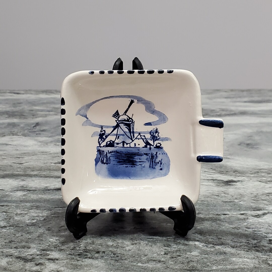 Delft Blue Windmill Ashtray Delfts Hand Painted Holland - Etsy