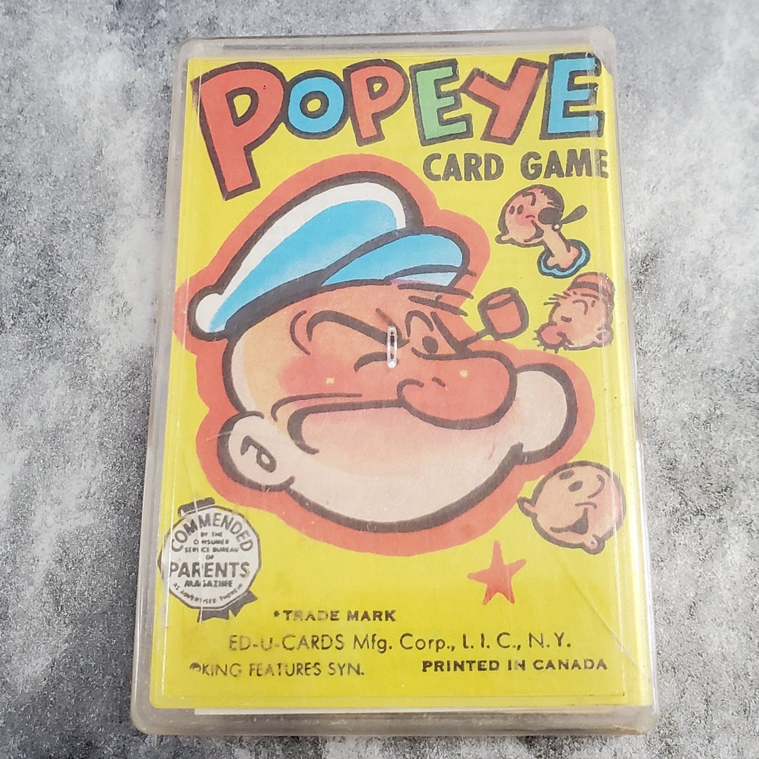 1960s Popeye Card Game 36 Cards Ed-u-cards - Flip Movie Cards - AS IS - Etsy