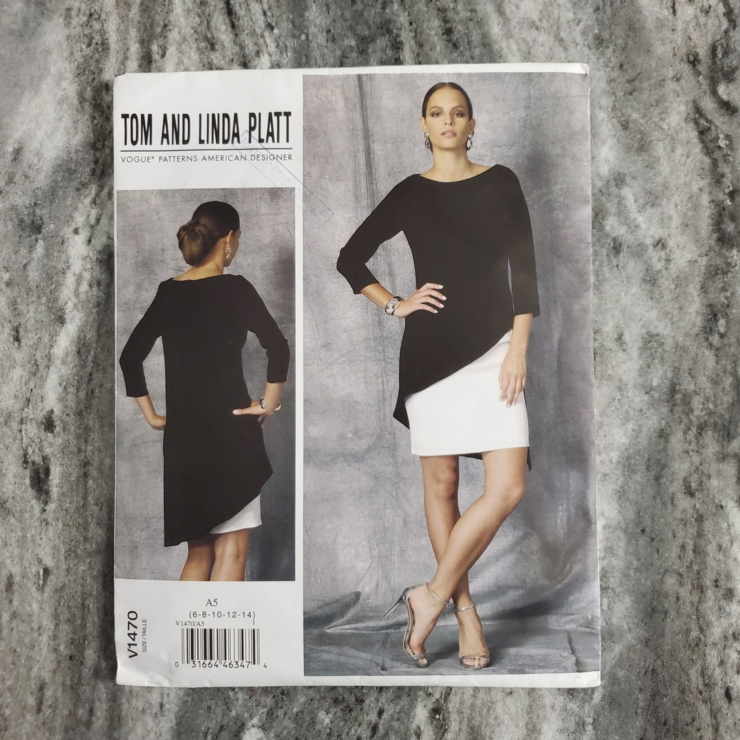 Vogue V1470 Sewing Pattern Misses 6-14 Dress Tom Linda Platt Designs ...