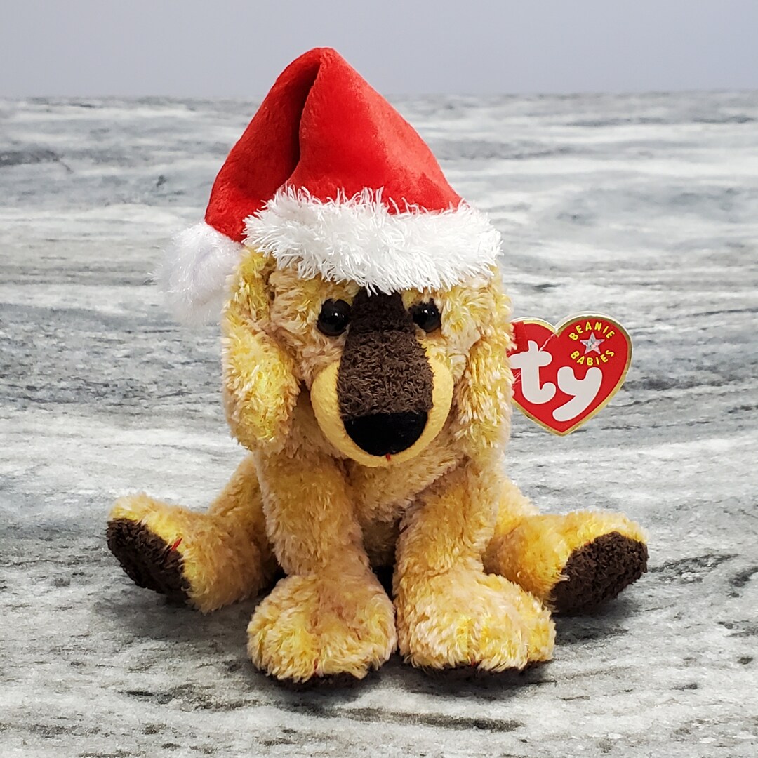 TY Beanie Babies Jinglepup Plush 2000 TY Canada Christmas Pup Jinglepup ...