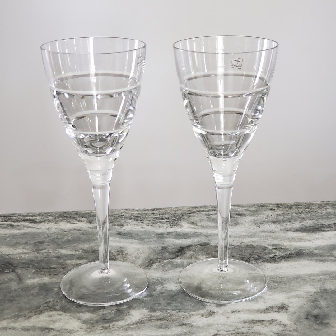 Crystal Stemware Wine Glasses - Make in Slovakia Wine Glasses ...