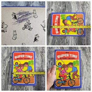 My Super Time Story Book Brown Watson 1980's HC Hildegarde Bone Printed ...