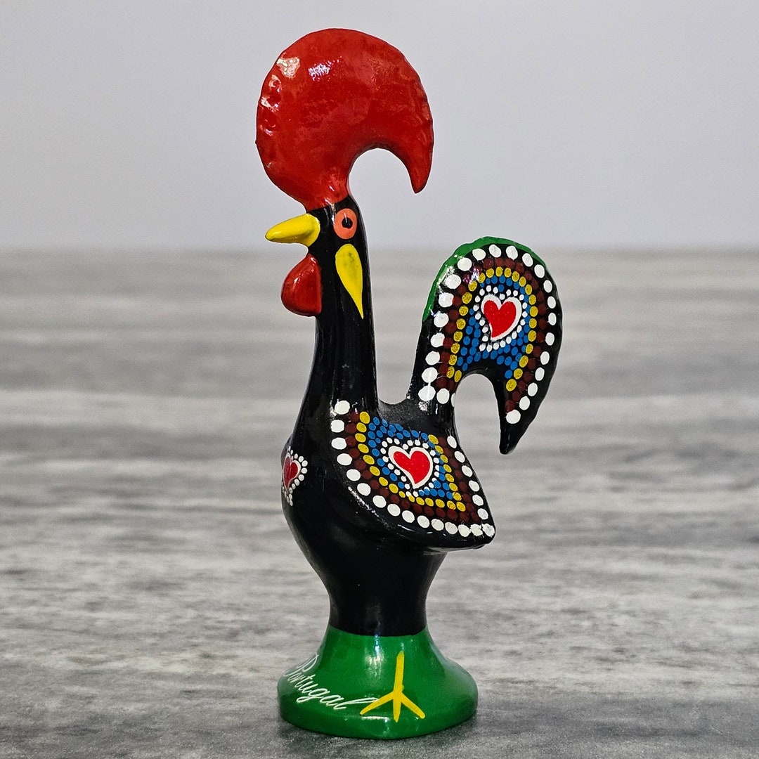 Vintage Portuguese Good Luck Rooster of Barcelos Portugal Metal ...