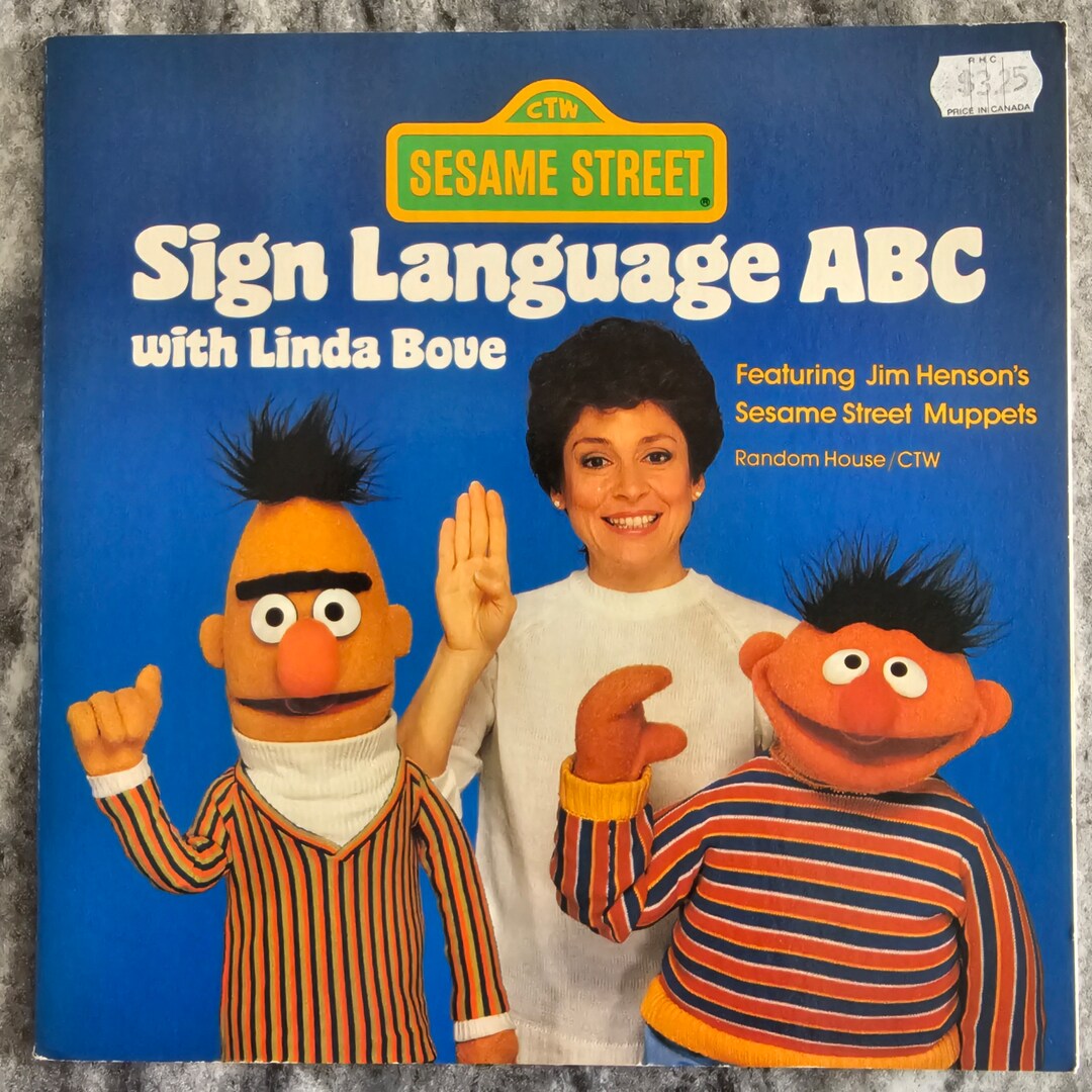 Sesame Street Sign Language ABC Linda Bove Softcover 1985 Jim Henson's ...