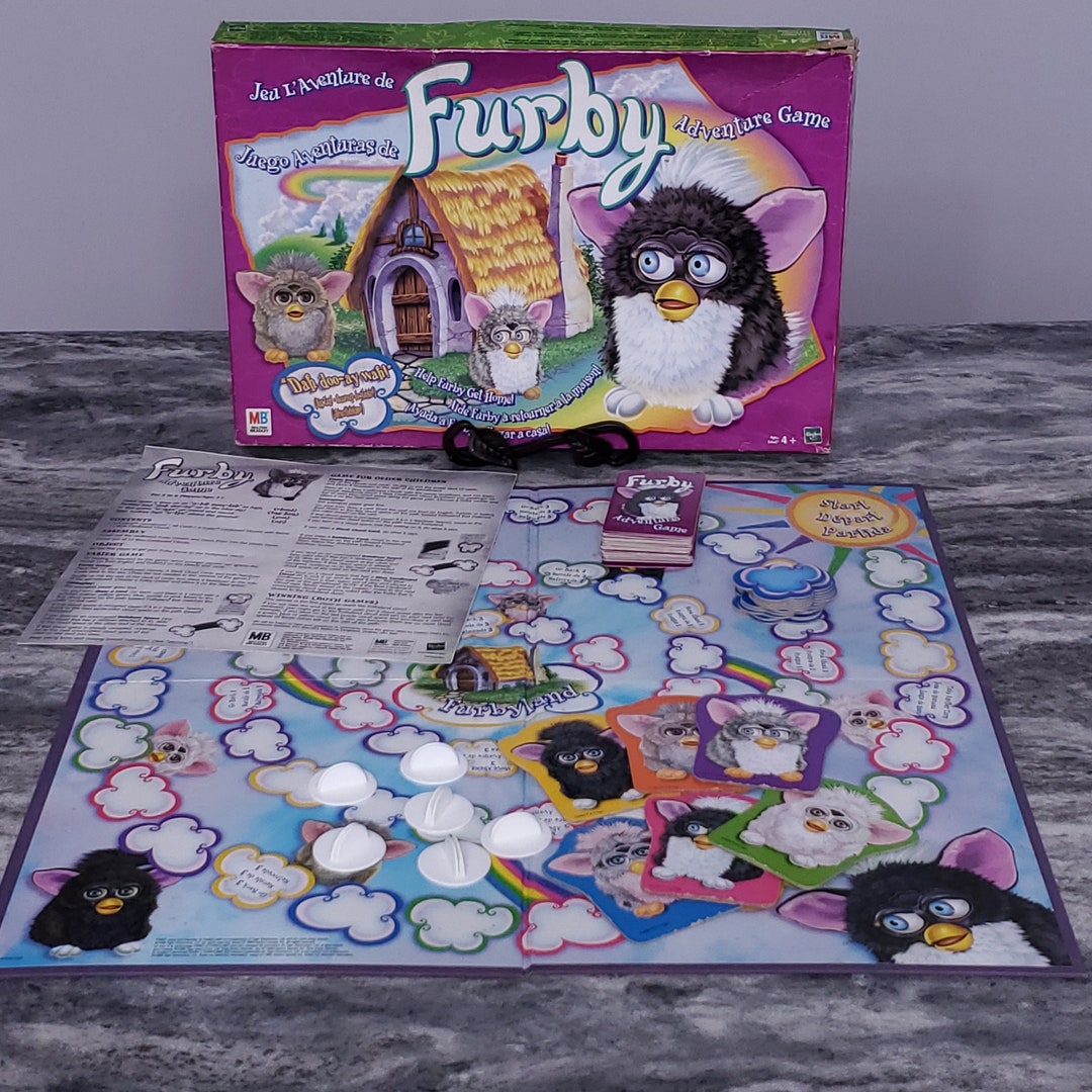1999 Furby Adventure Game Board Game Hasbro Milton Bradley AS IS ...