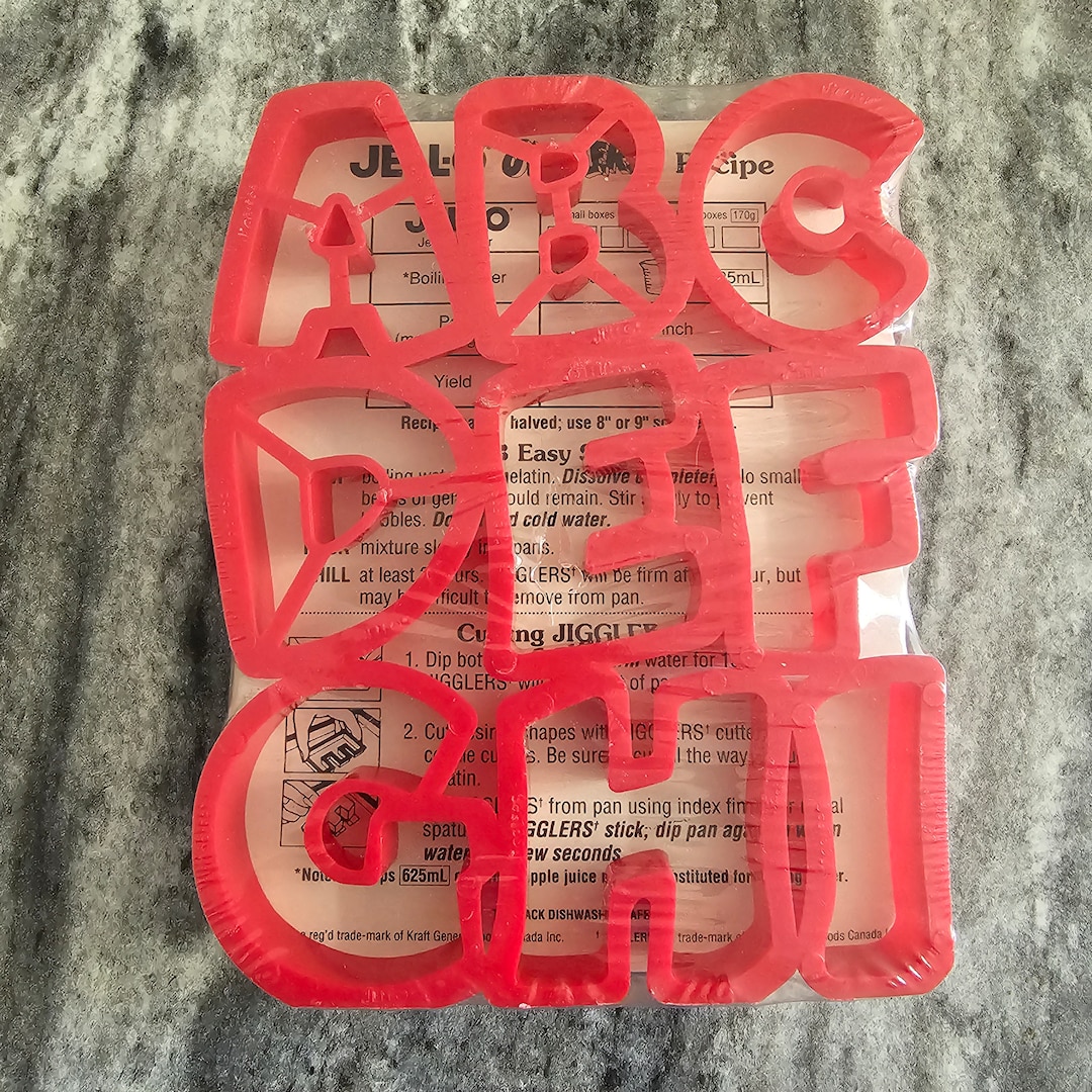 Kraft Jello Jell-o Jigglers Alphabet Molds 26 Letters - Etsy