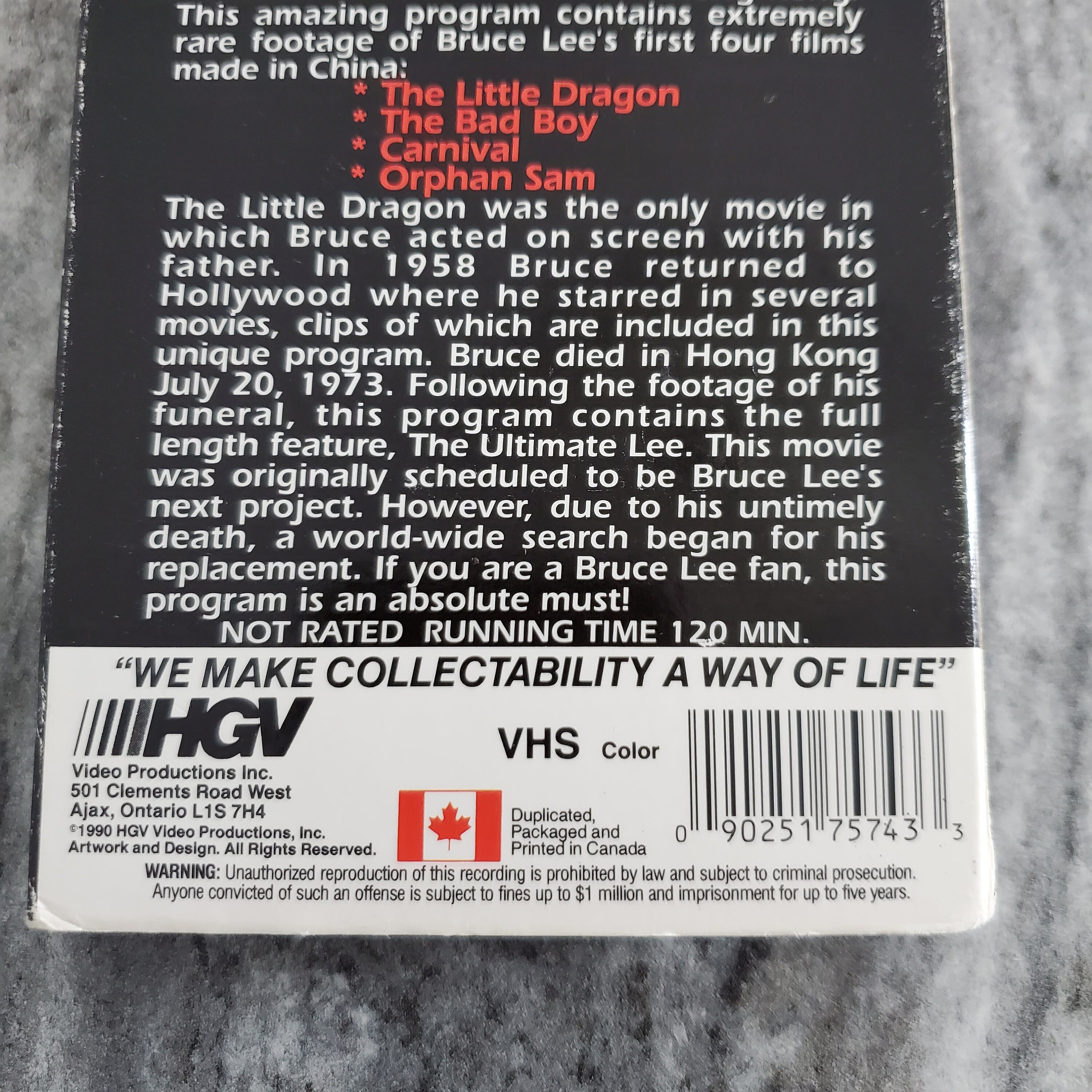 Kung Fu VHS Martial Arts VHS the Real Bruce Lee VHS Tape - Etsy Canada