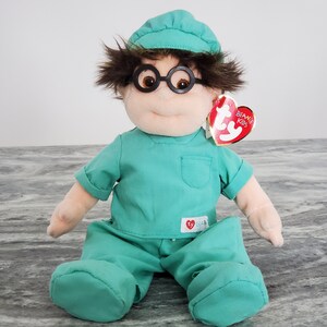 Ty Beanie Kids Collection SPECS Plush in TY Gear Doctor Outfit 10" W ...