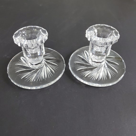Crystal Star Pinwheel Candle Holders Candlestick Holders - Etsy