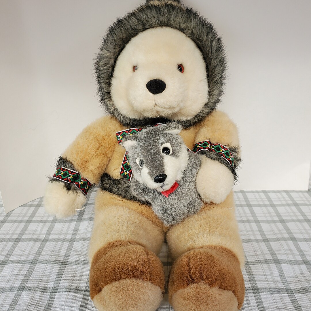 1995 Plush Creations Polar Bear W/ Pup Eskimo Bear Plush Toy - Etsy