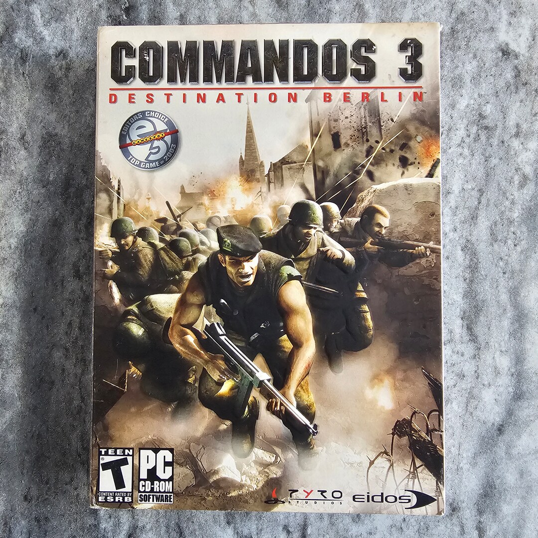 Commandos 3 Destination Berlin PC Game CD-ROM Eidos 2003 Sealed New Old Stock - Etsy