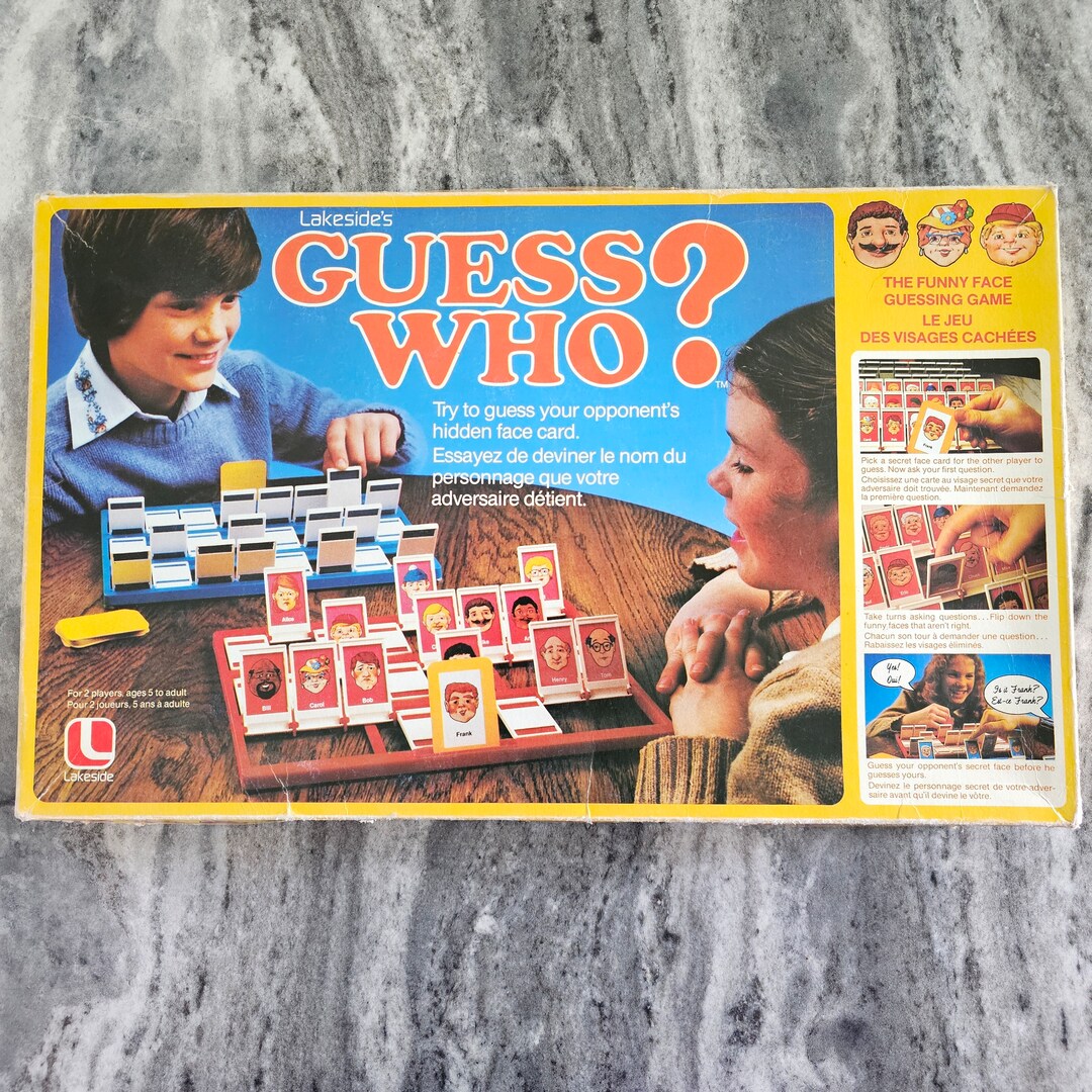 Guess Who Family Fun Board Game by Lakeside's Games 1982 No.835800 - Etsy