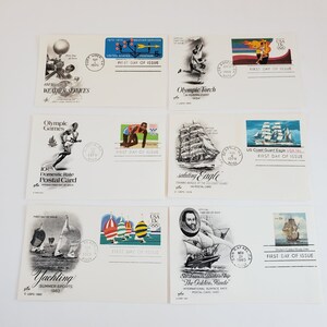 Lot of 45 Vintage First Day of Issue Stamps With Envelopes Postcards ...