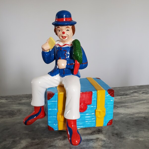 Ceramic Clown Music Box - Etsy