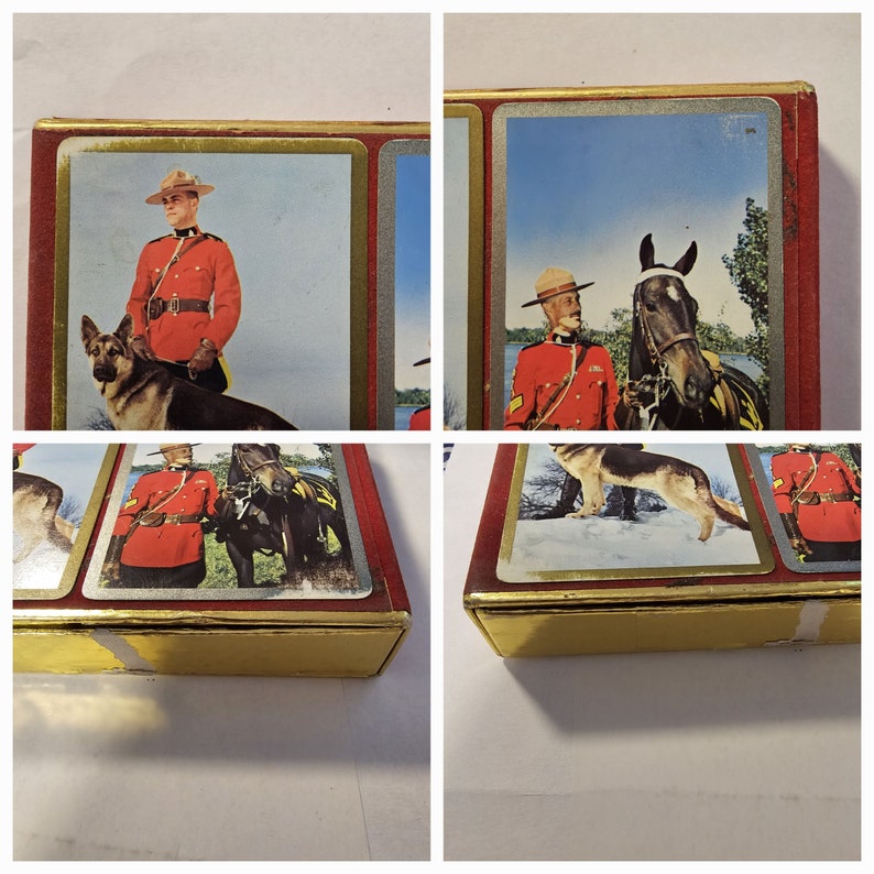 Vintage Congress Playing Cards Royal Canadian Mounted Police & German ...