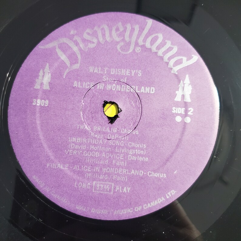 1969 Walt Disneys Alice in Wonderland Illustrated Book and - Etsy Canada