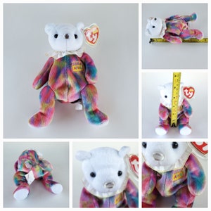 Ty Beanie Baby April the Bear Plush TY Birthday Beanies Collection W ...
