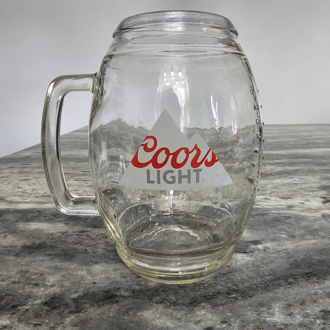 Coors Light Football Shaped Glass Beer Mug 32 OZ - Etsy