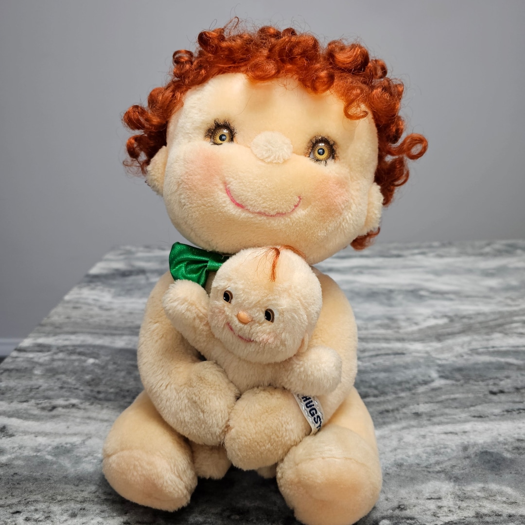 Vintage Kenner 1985 Hugga Bunch HUGSY Plush Doll W/baby Hugglet TUGGINS ...