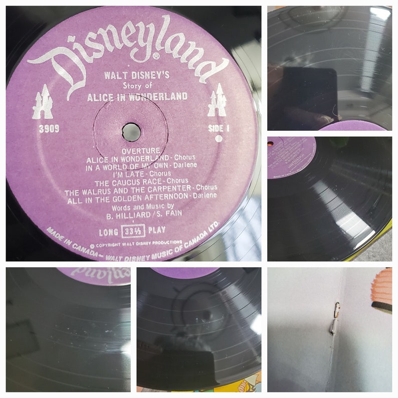 1969 Walt Disneys Alice in Wonderland Illustrated Book and - Etsy Canada