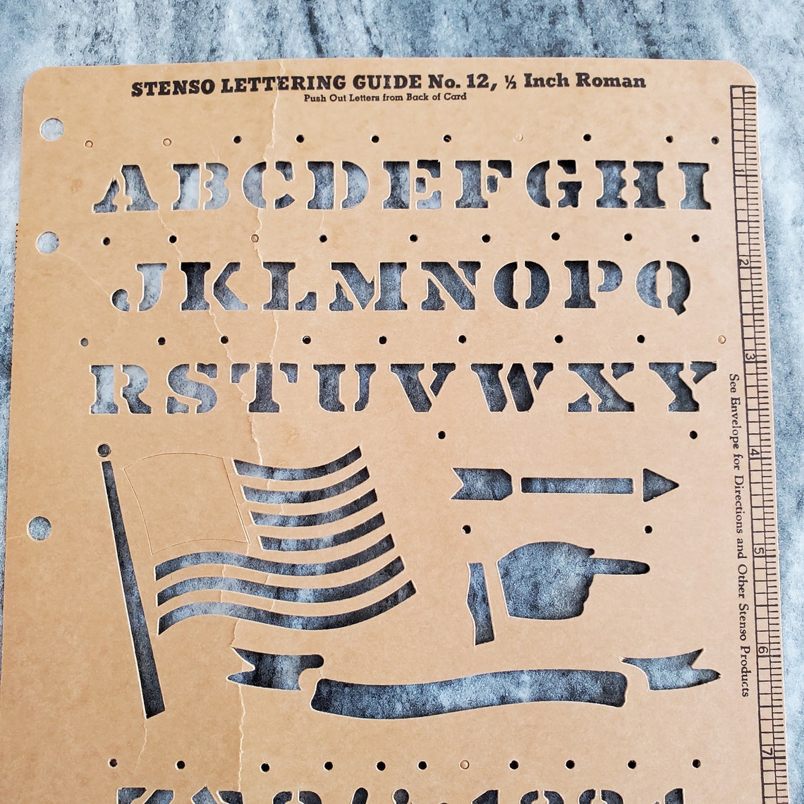 1956 Stenso 1/2 Roman Numbers & Letters Set No 12 Letter - Etsy