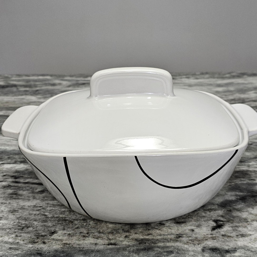 Corelle Coordinates Simple Lines Stoneware 3 1/2qt Covered Casserole ...