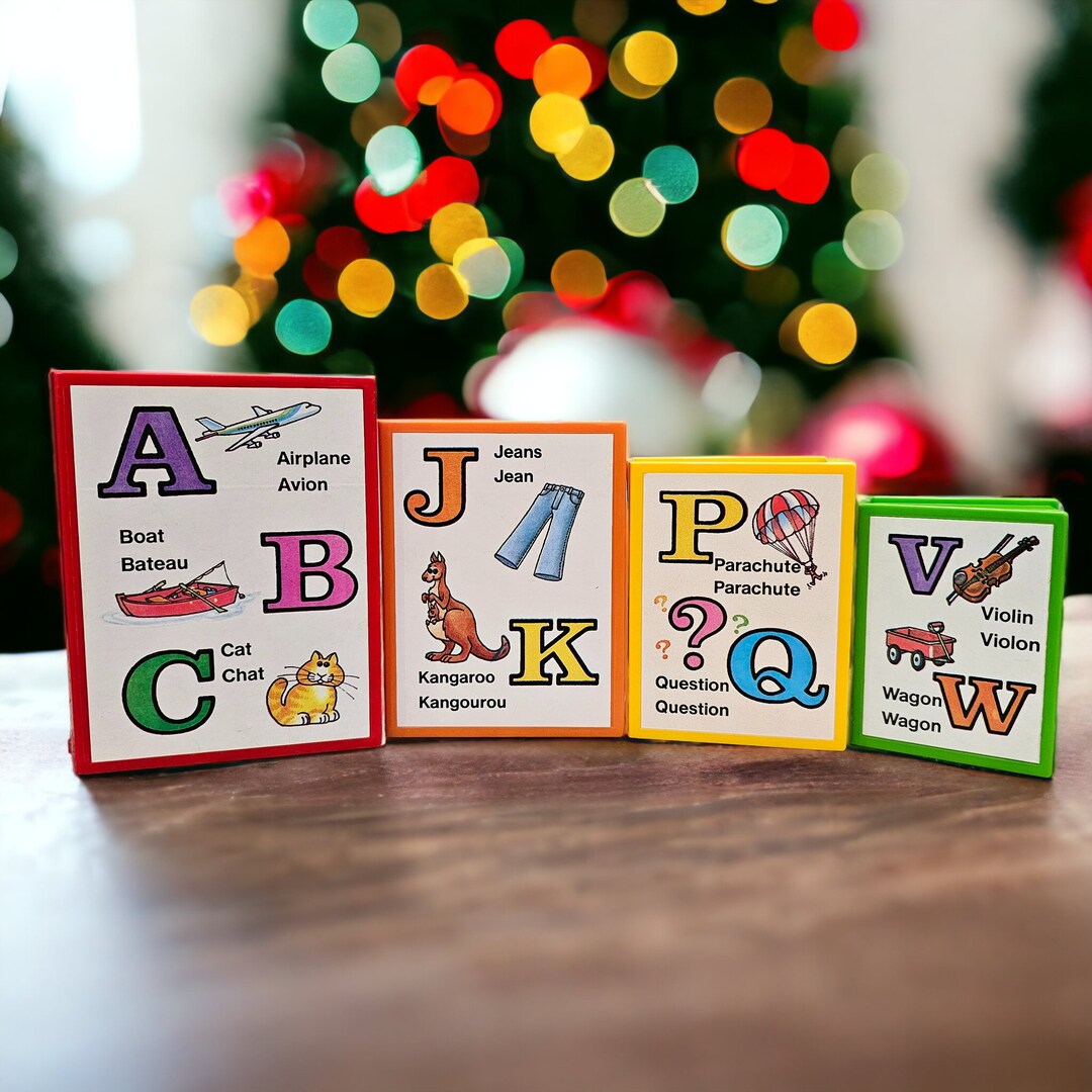 Vintage Tupperware Tuppertoys Alphabet Nesting Book English & French ...