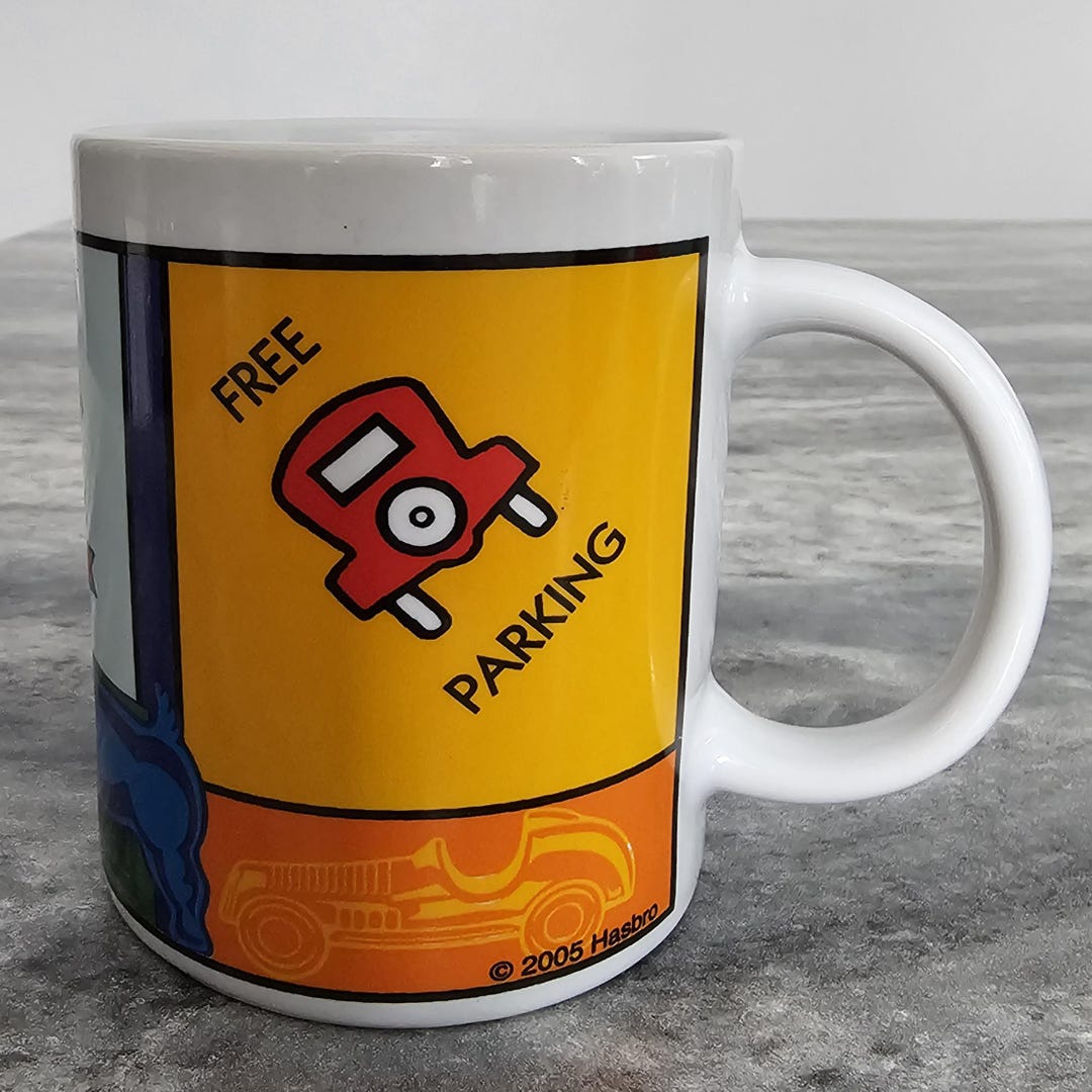 Monopoly Board Game Coffee Mug 2005 Sherwood Hasbro 10oz - Etsy